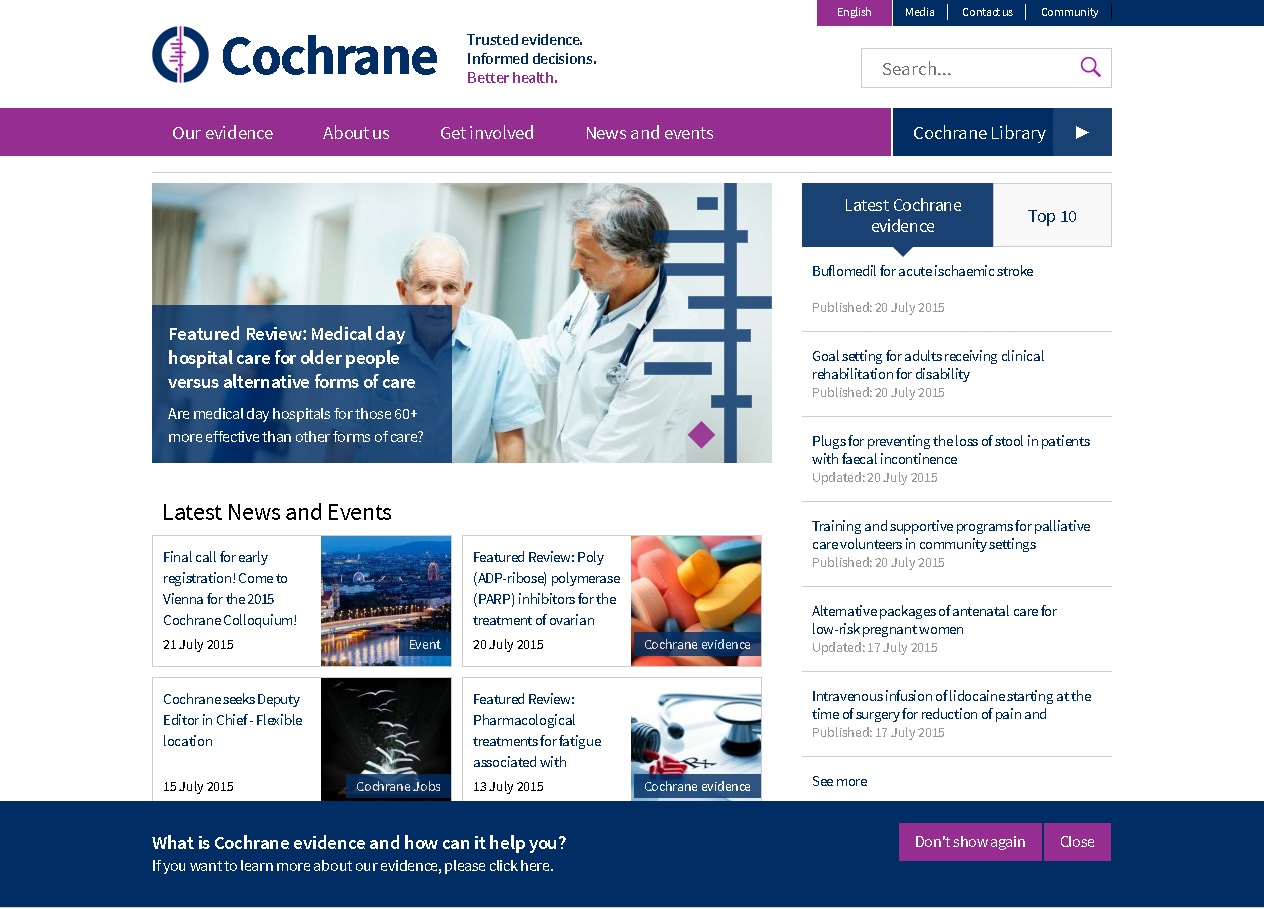 Lanzamiento de la nueva marca Cochrane y el sitio web | Cochrane ...